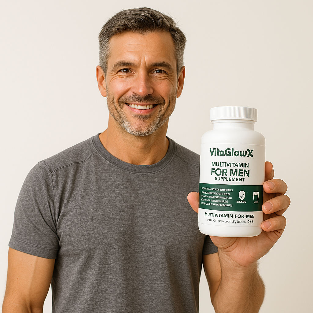 Multivitamin for Men Supplement (60 Capsules) – VitaGlowX Boost